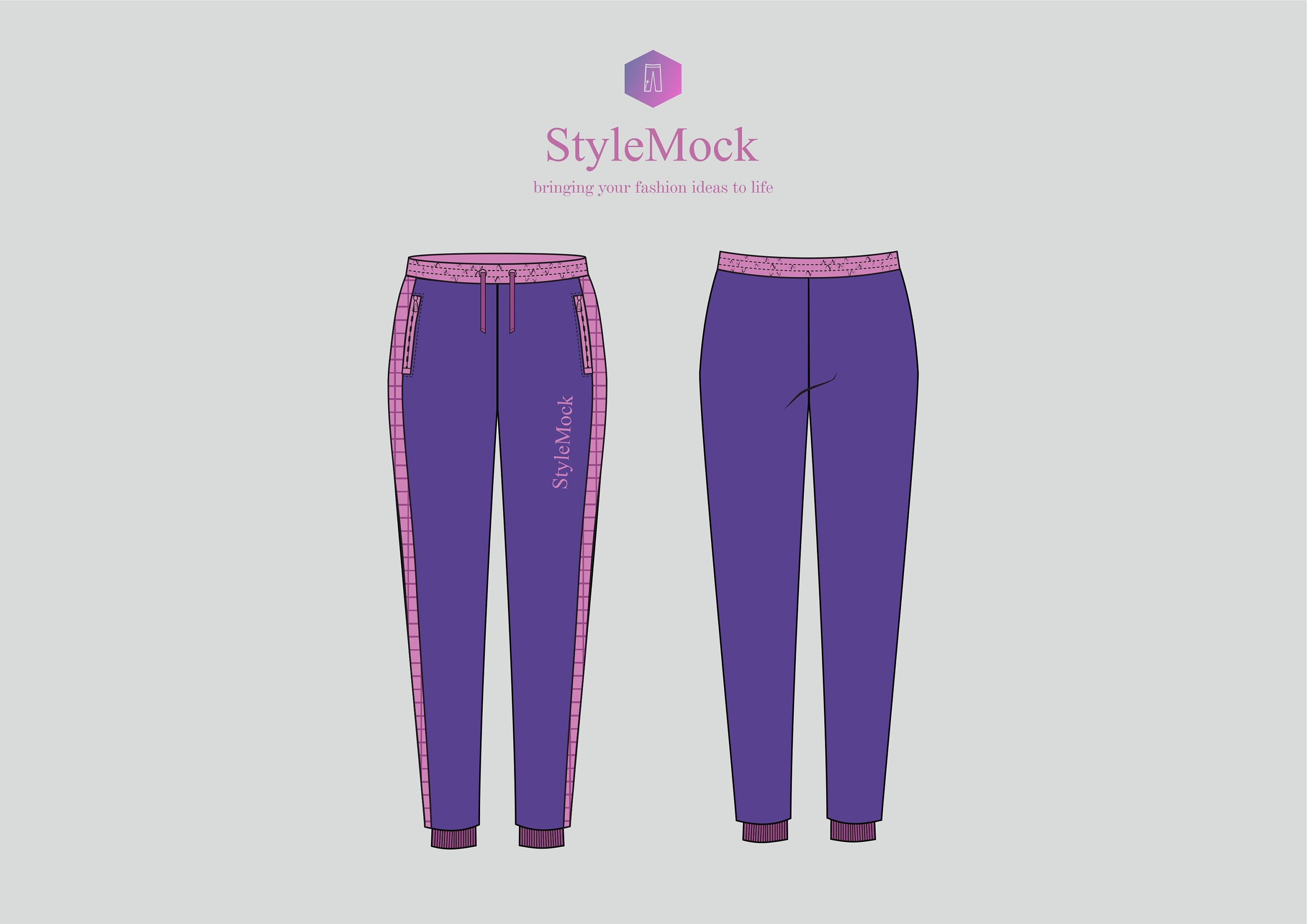 Track Pants Vector Mockup Illustrator Template Mockup Sportswear ...