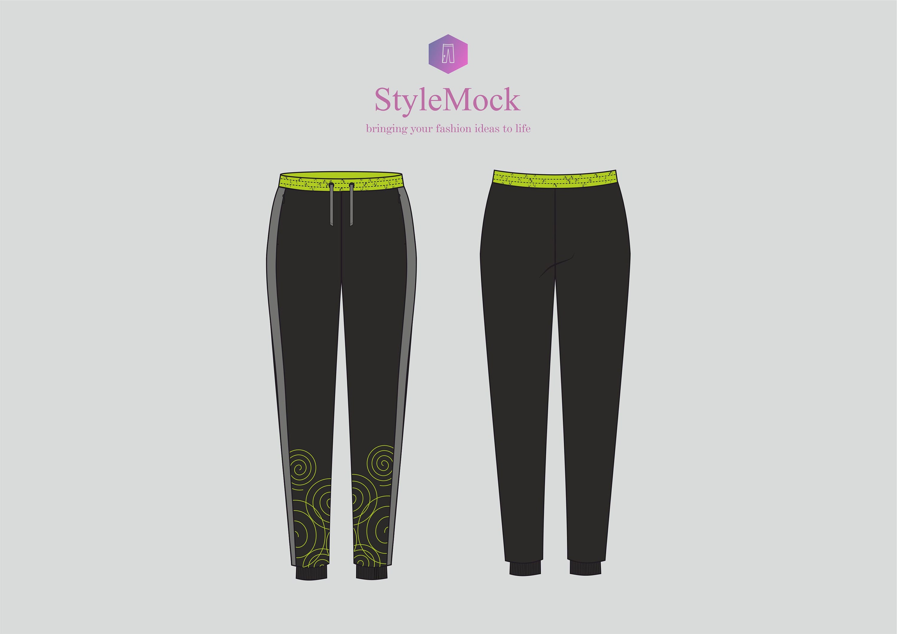 Track Pants Vector Mockup Illustrator Template Mockup Sportswear ...