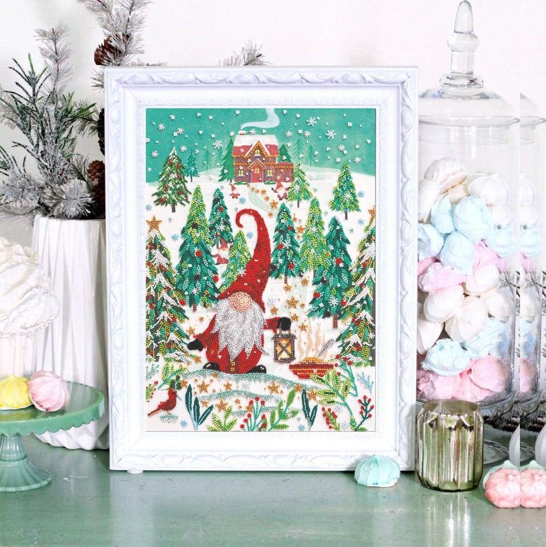 Dwarfs Winter Tale Bead Embroidery Kit, DIY Art Canvas - Etsy