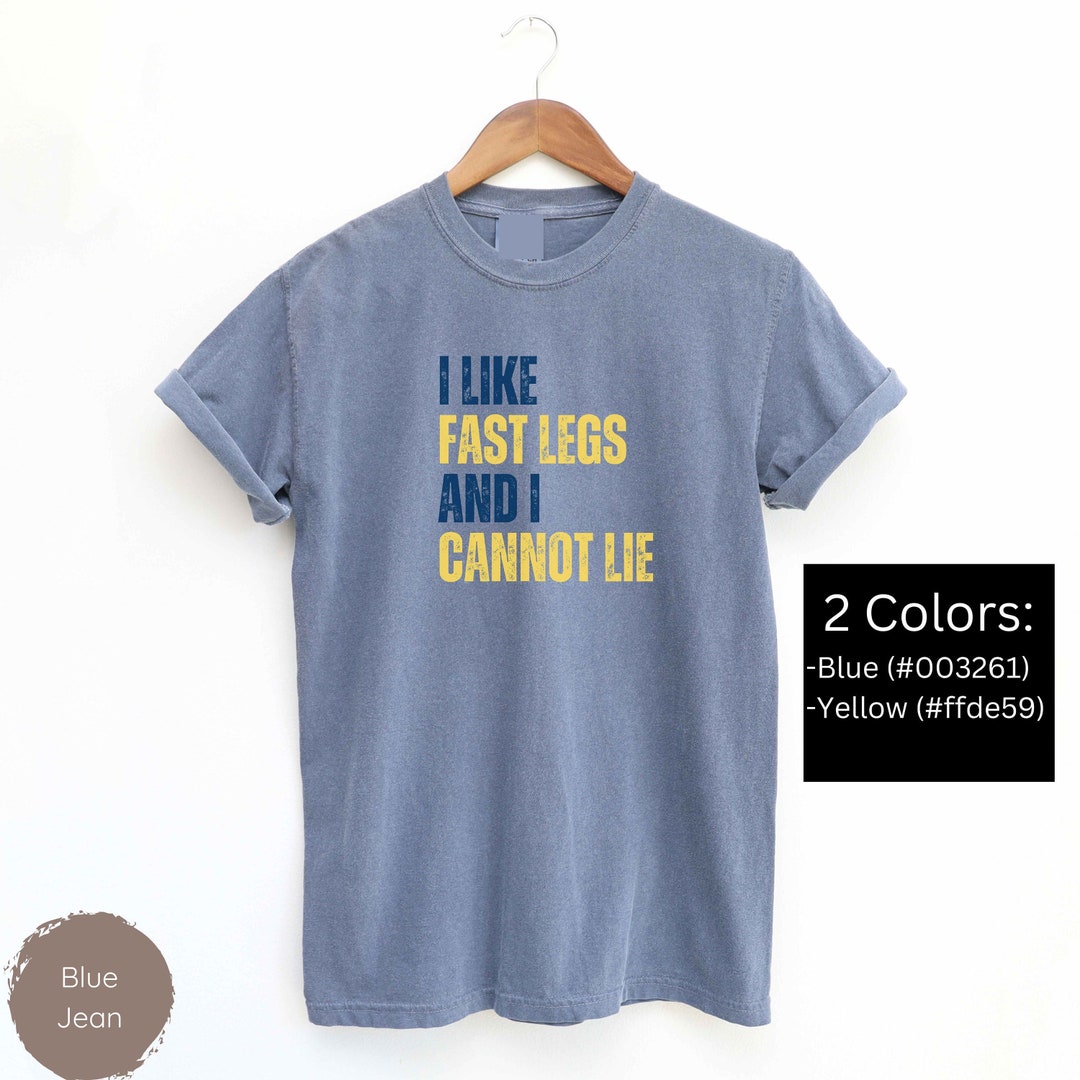 Custom Team Colors Unisex Track Shirt, I Like Fast Legs and I Cannot ...
