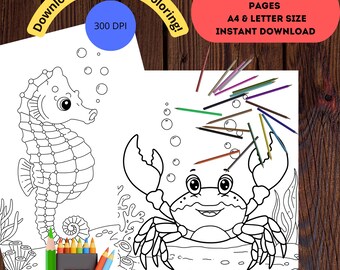 Fun Printable Worksheets | Explore the Ocean World! - Etsy