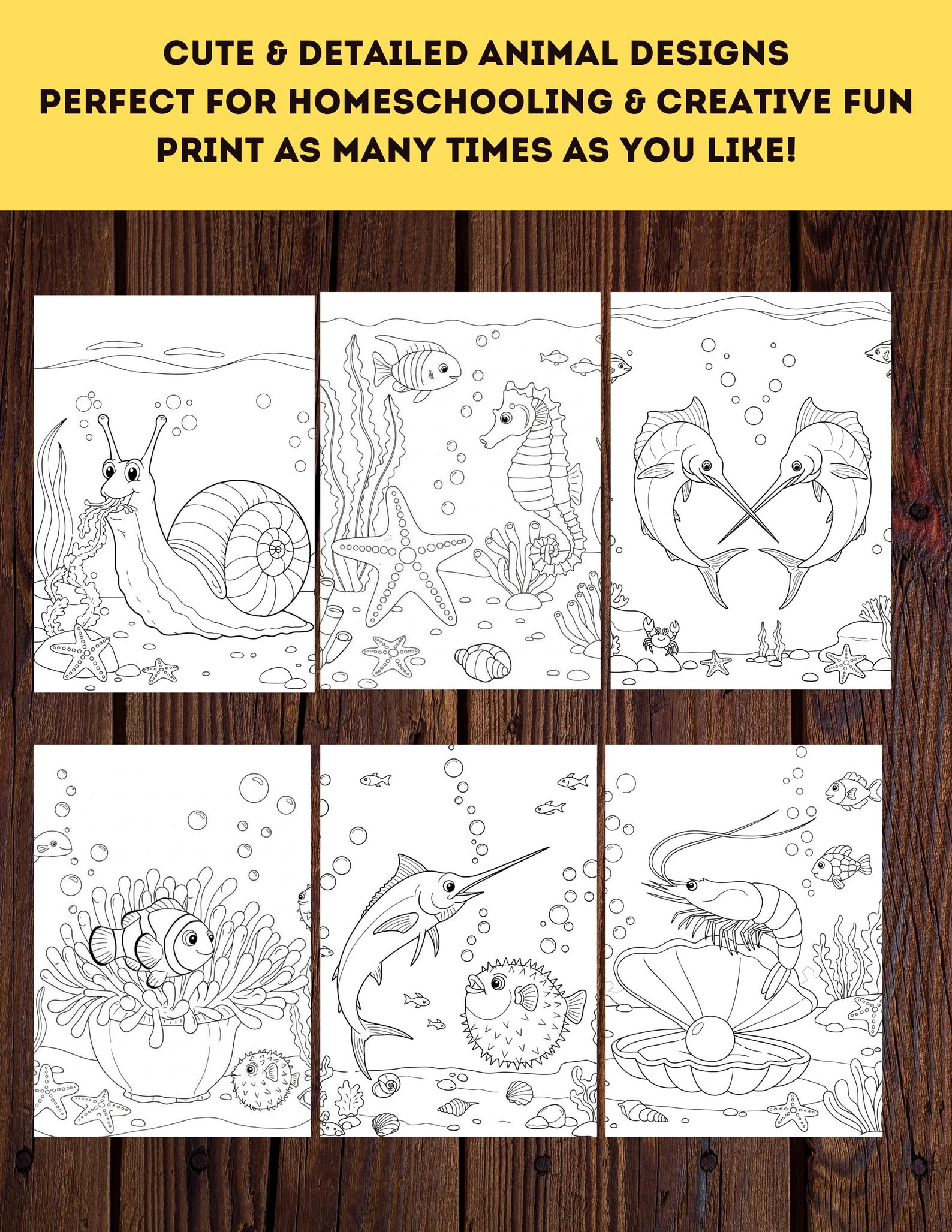 Fun Printable Worksheets | Explore the Ocean World! - Etsy