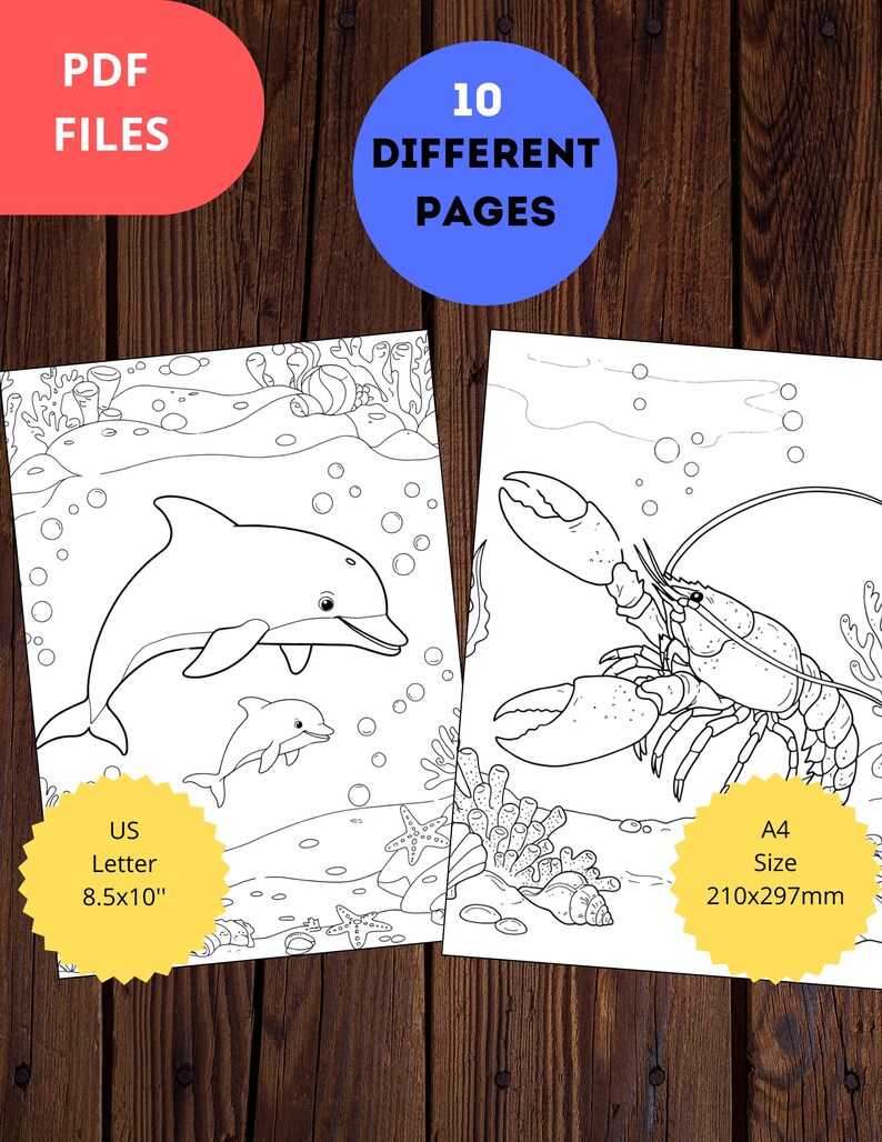 Fun Printable Worksheets | Explore the Ocean World! - Etsy