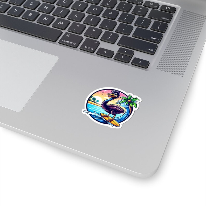 Surfing Emu Sticker - Etsy
