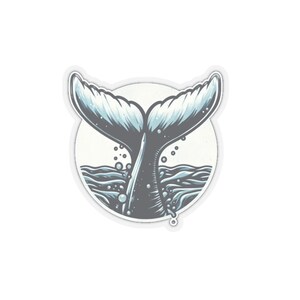 Whale Tail Sticker - Etsy