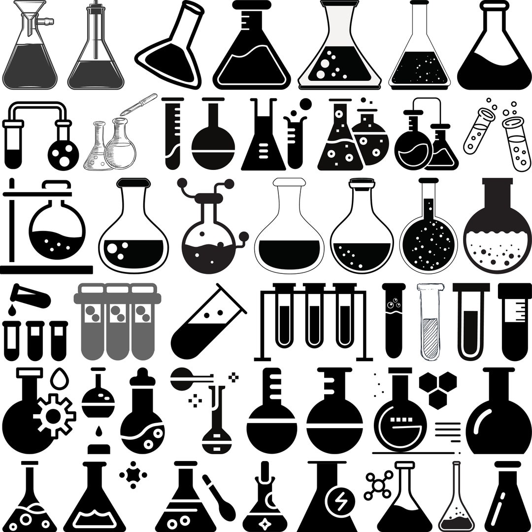 Chemistry SVG Bundle, Chemistry Vector, Chemistry Cut Files, Test Tube ...