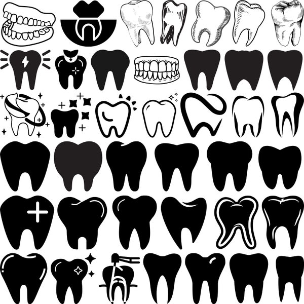 Tooth Svg - Etsy