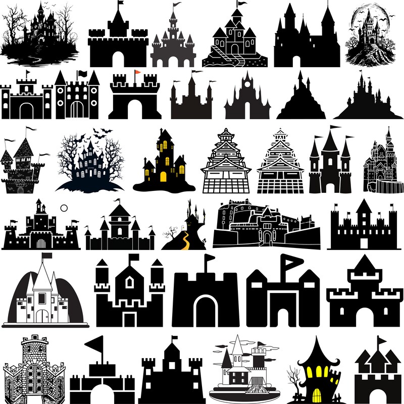 Castle Svg - Etsy
