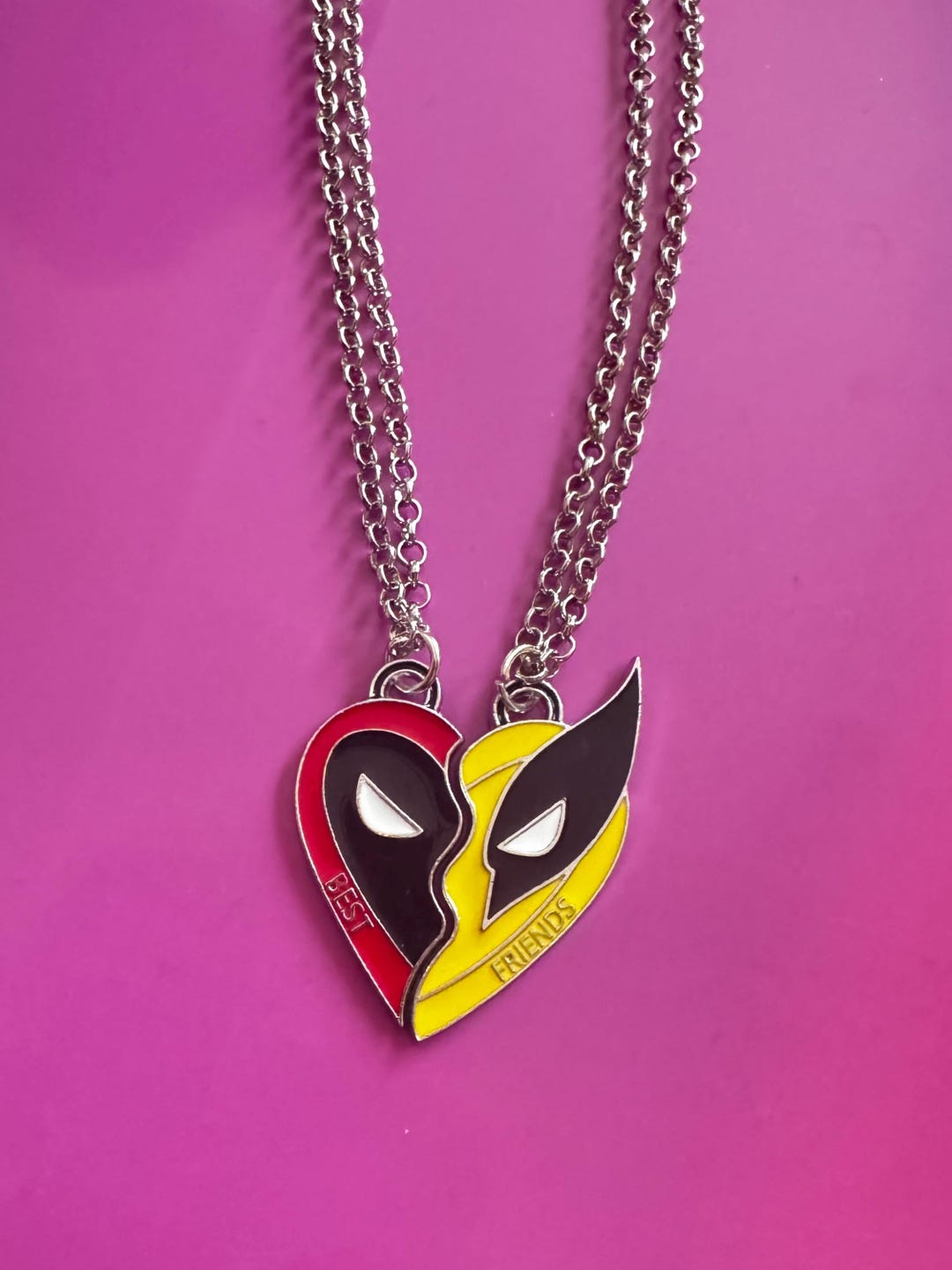 Marvel’s Deadpool and Wolverine Friendship Necklace - Wade Wilson and ...