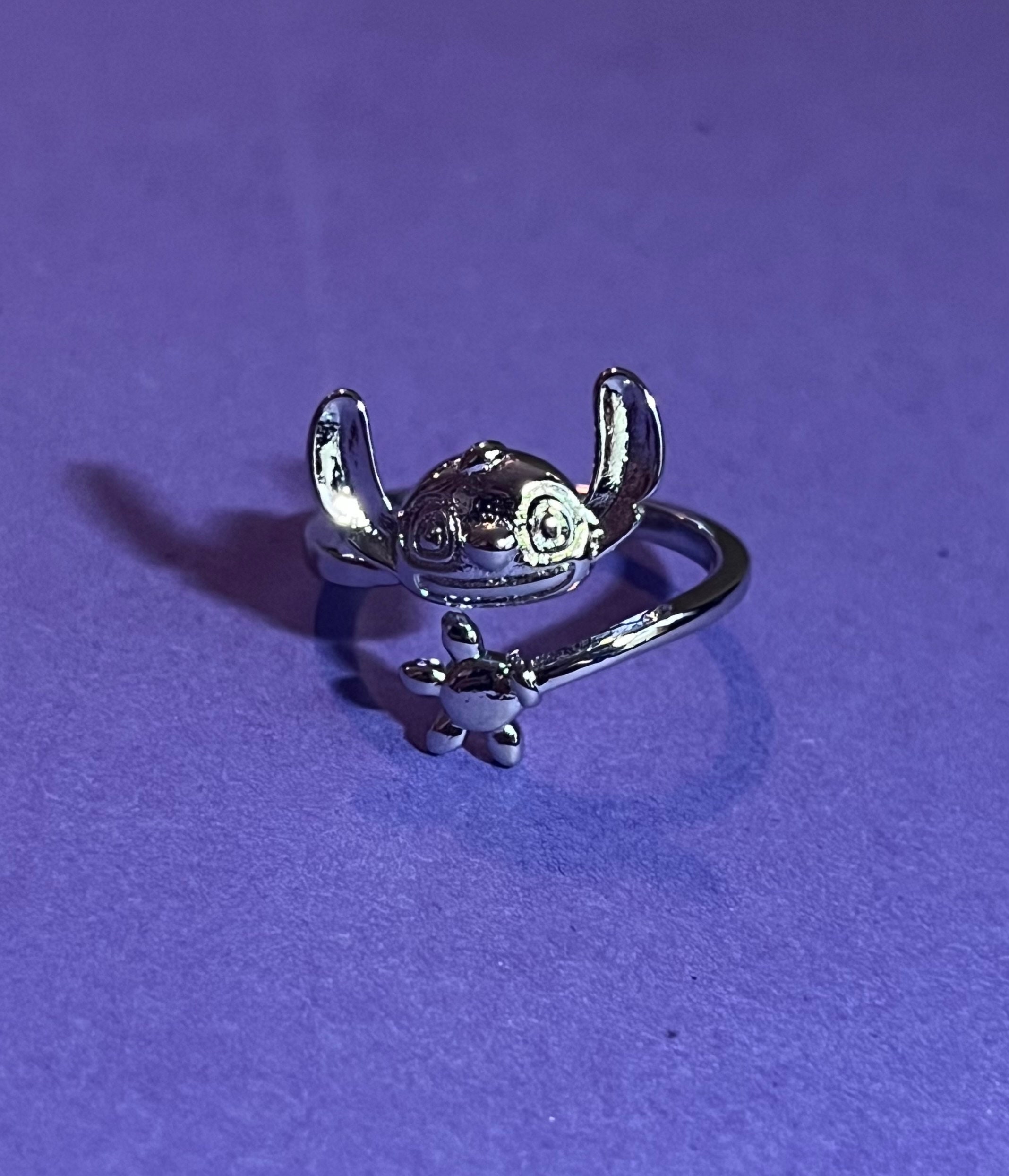 Disney's Lilo and Stitch Ring Stitch Face Ring With - Etsy