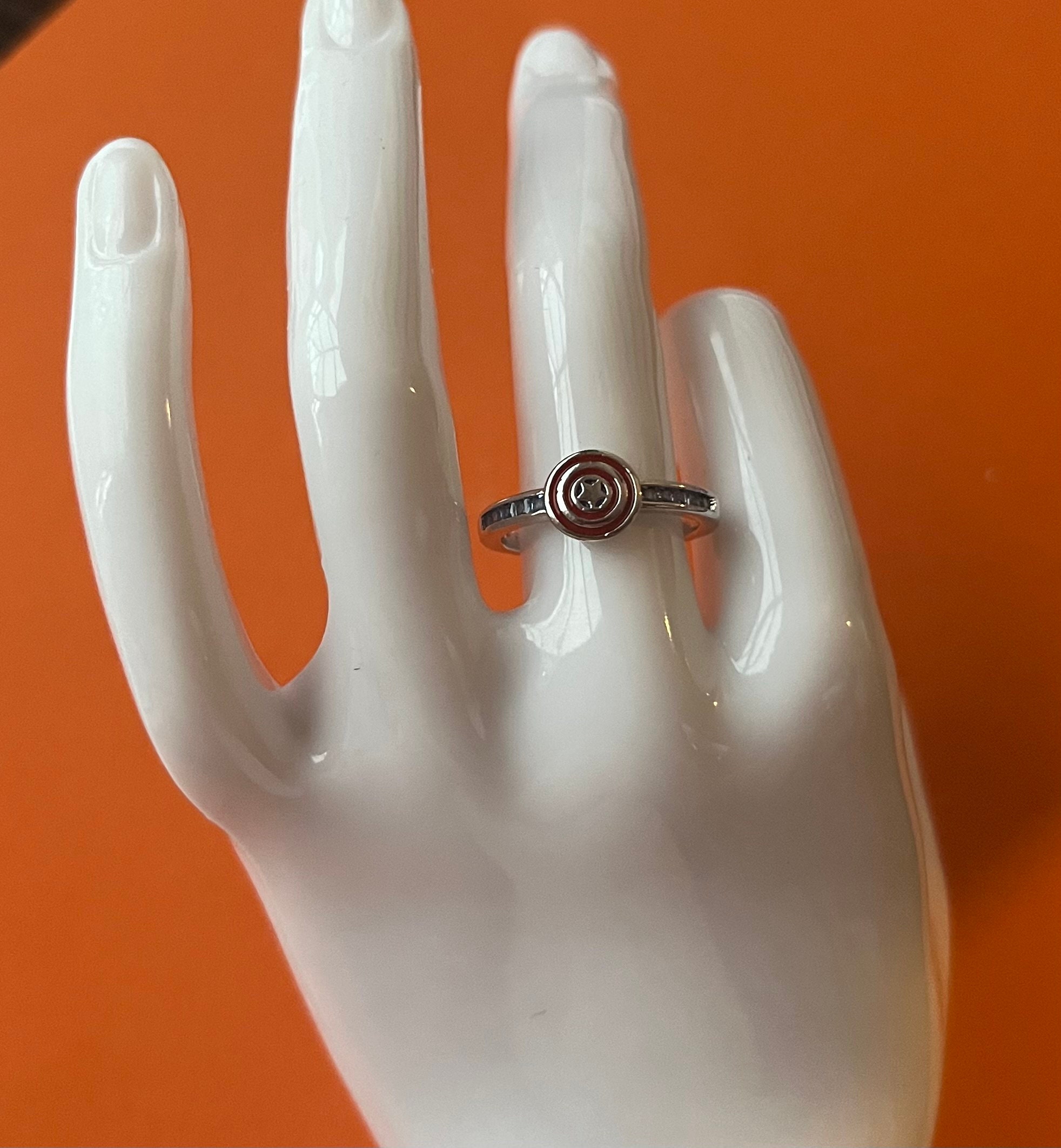 Marvel's Captain America Shield Adjustable Sized Ring Steve Rodgers ...