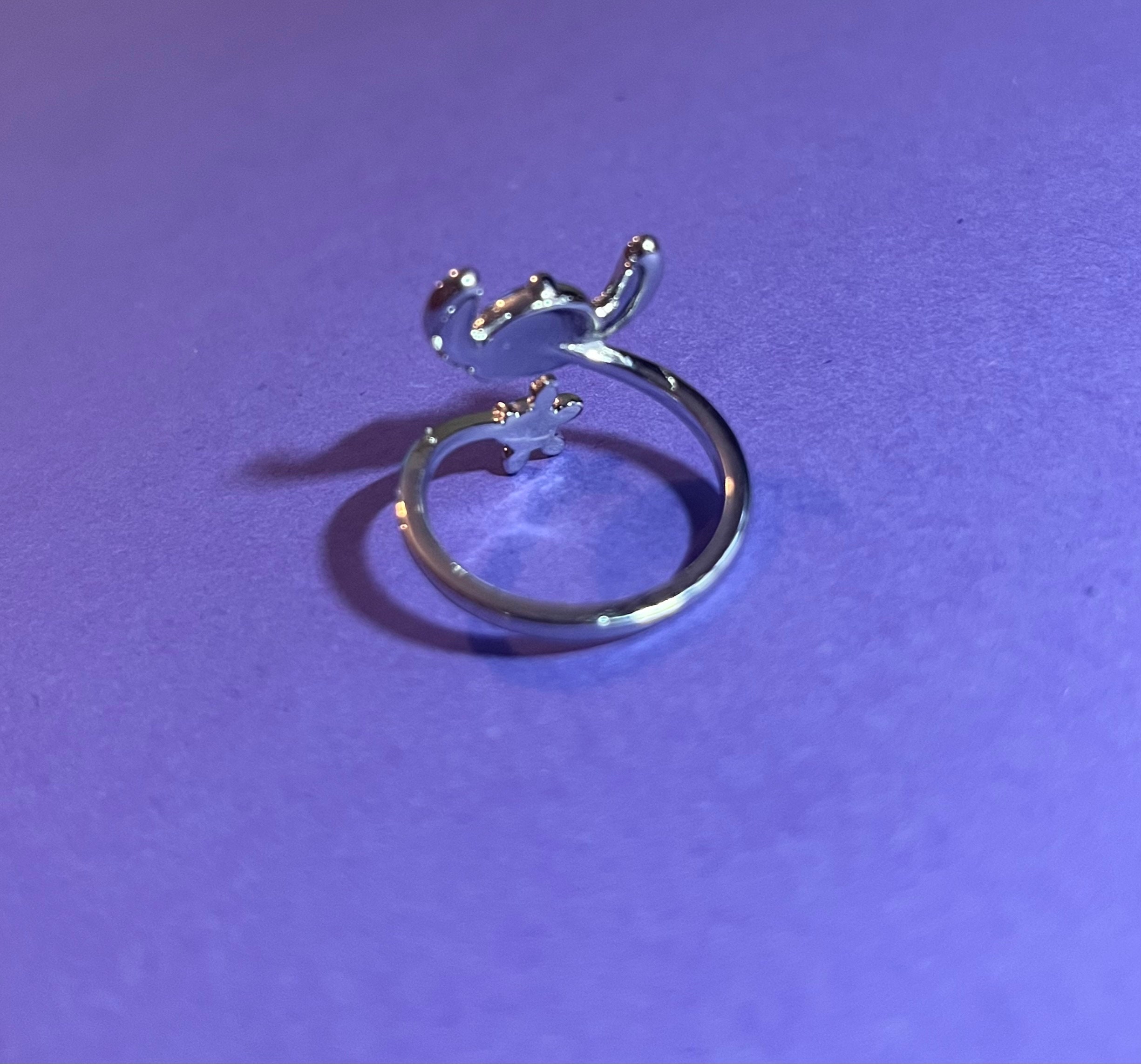 Disney's Lilo and Stitch Ring Stitch Face Ring With - Etsy