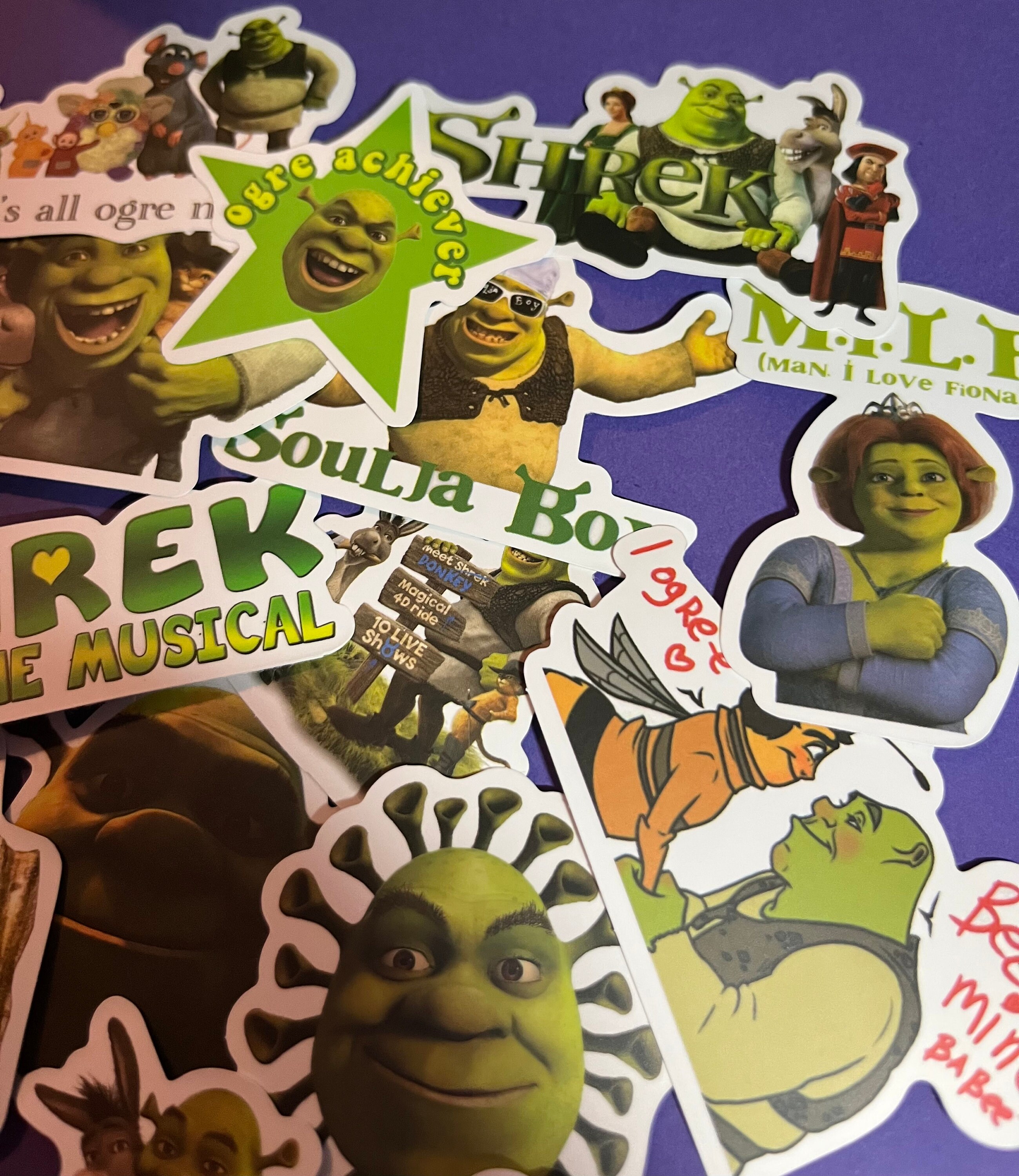 Shrek Stickers A Selection of 5 Stickers - Etsy UK