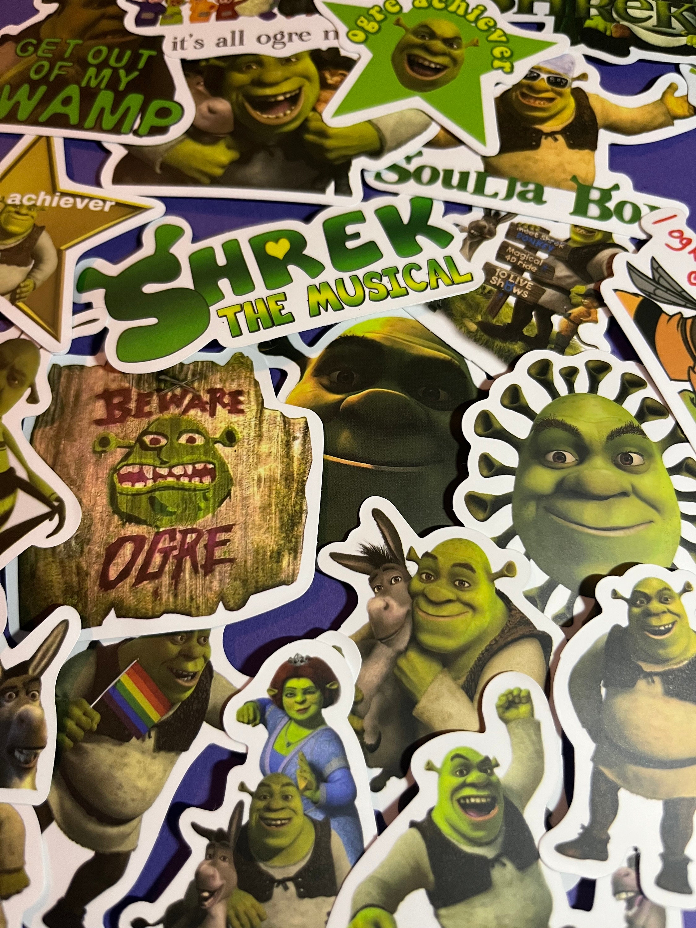 Shrek Stickers A Selection of 5 Stickers - Etsy UK