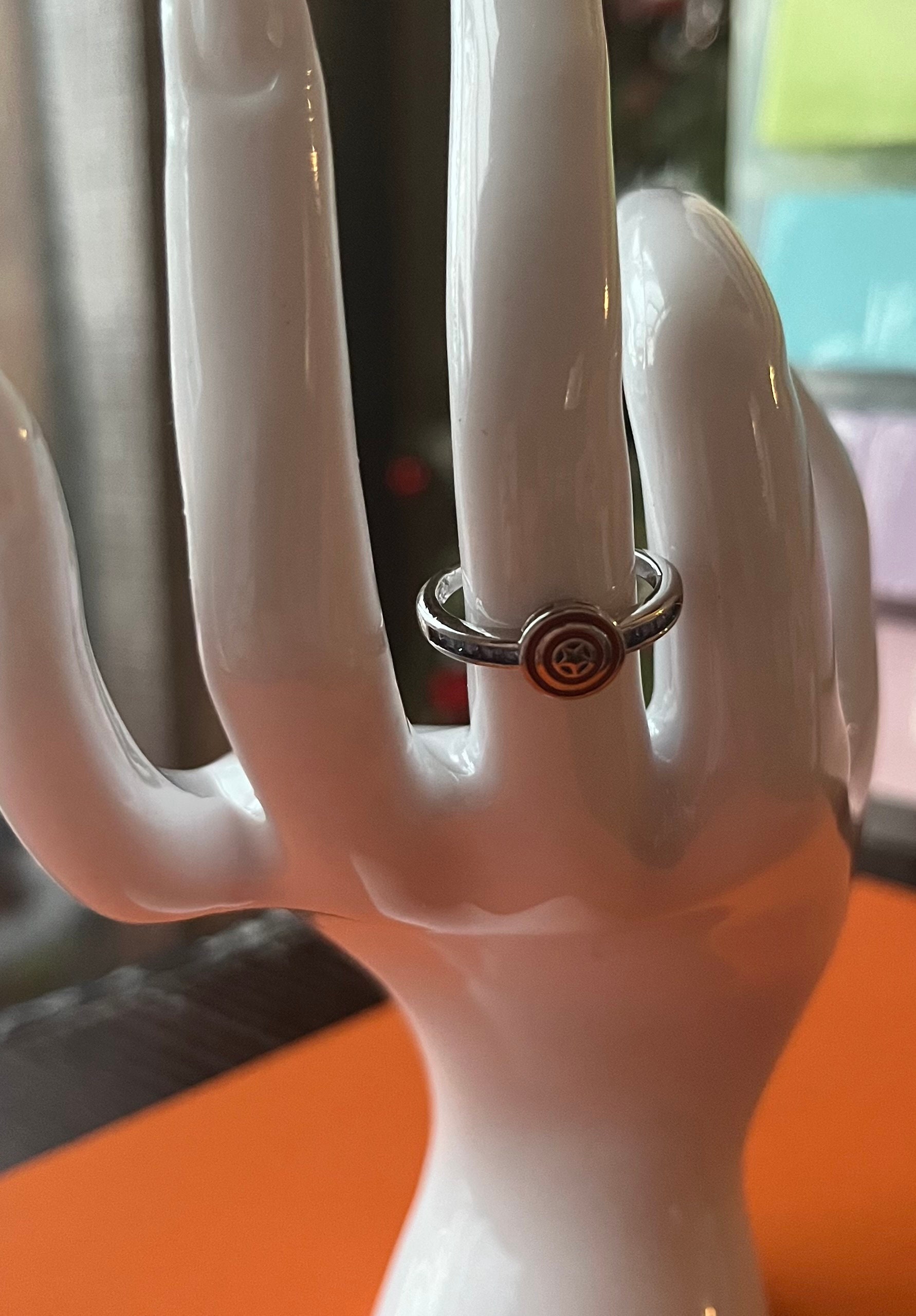 Marvel's Captain America Shield Adjustable Sized Ring Steve Rodgers ...