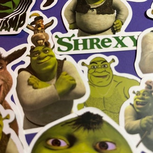 Shrek Stickers - A Selection of 5 Stickers - Etsy