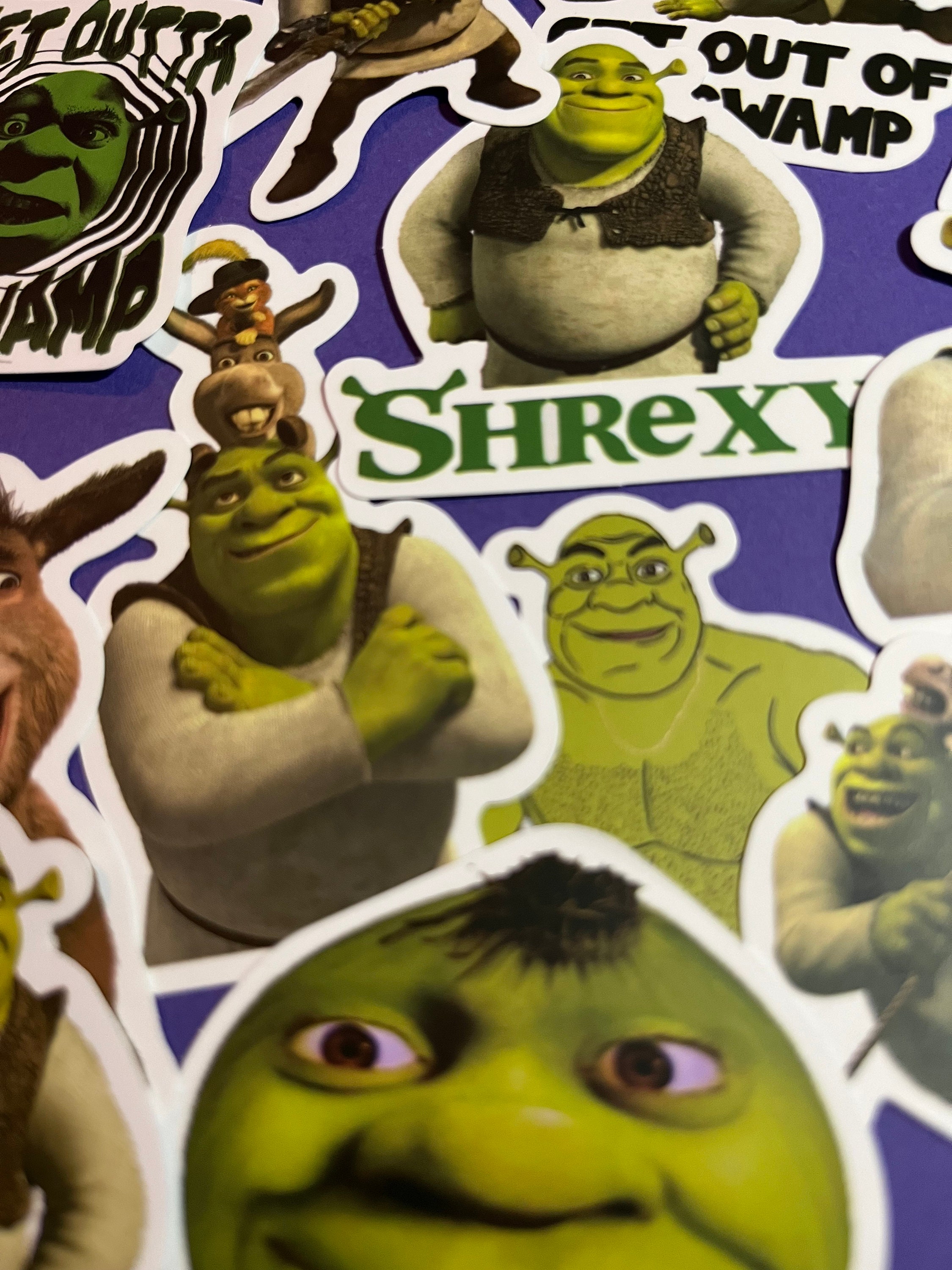 Shrek Stickers A Selection of 5 Stickers - Etsy UK