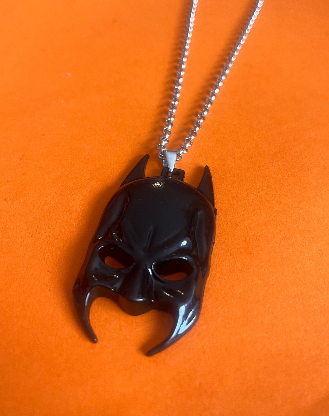 Dc's Batman the Dark Knight Mask Face Necklace - Etsy