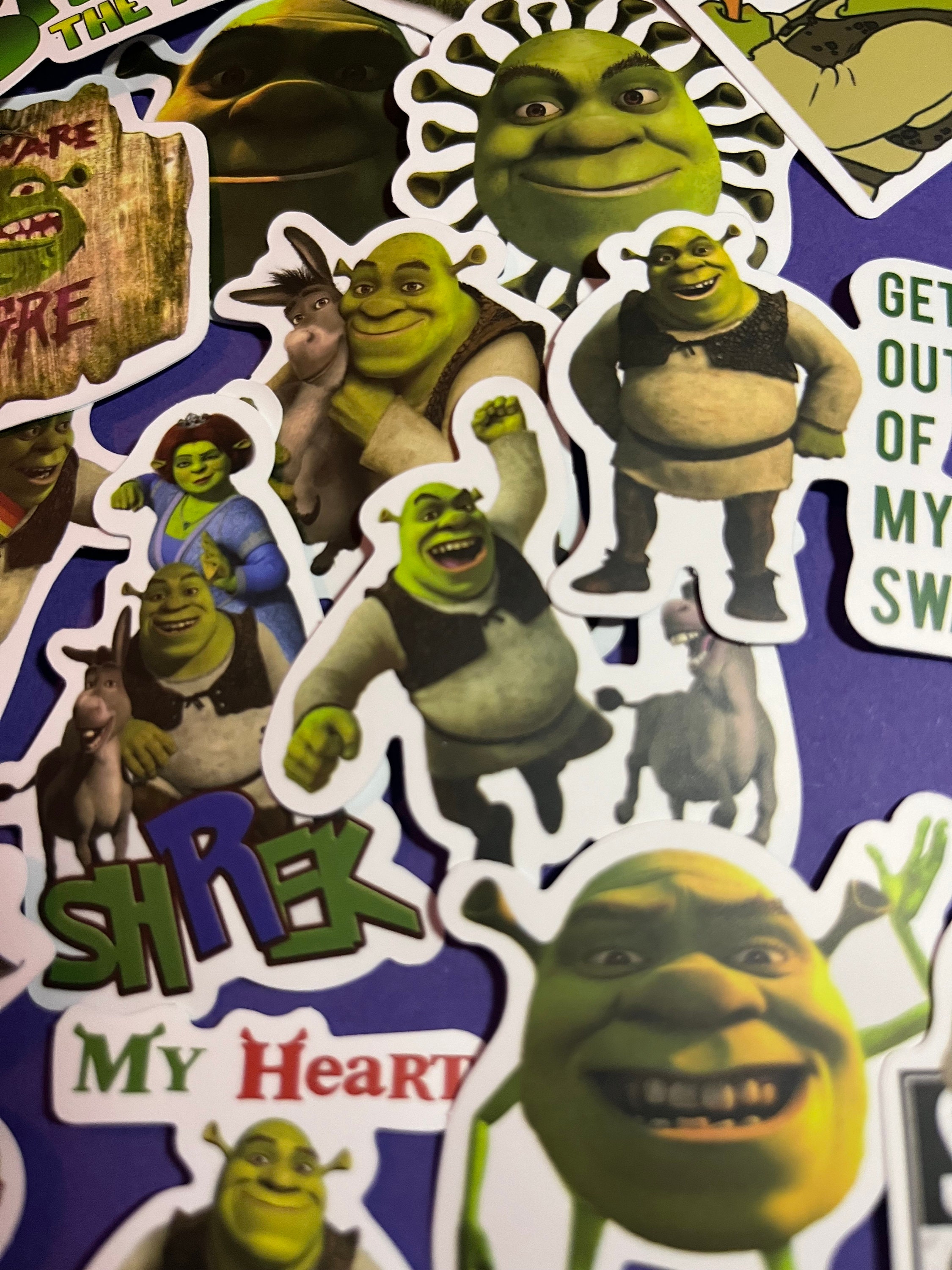 Shrek Stickers A Selection of 5 Stickers - Etsy UK