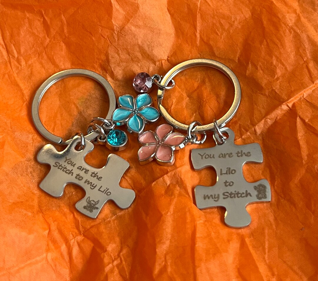 Disney's Friendship Best Friend Keyrings "you're the Lilo to My Stitch ...