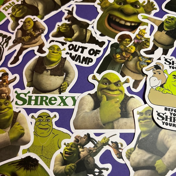 Shrek Stickers - Etsy