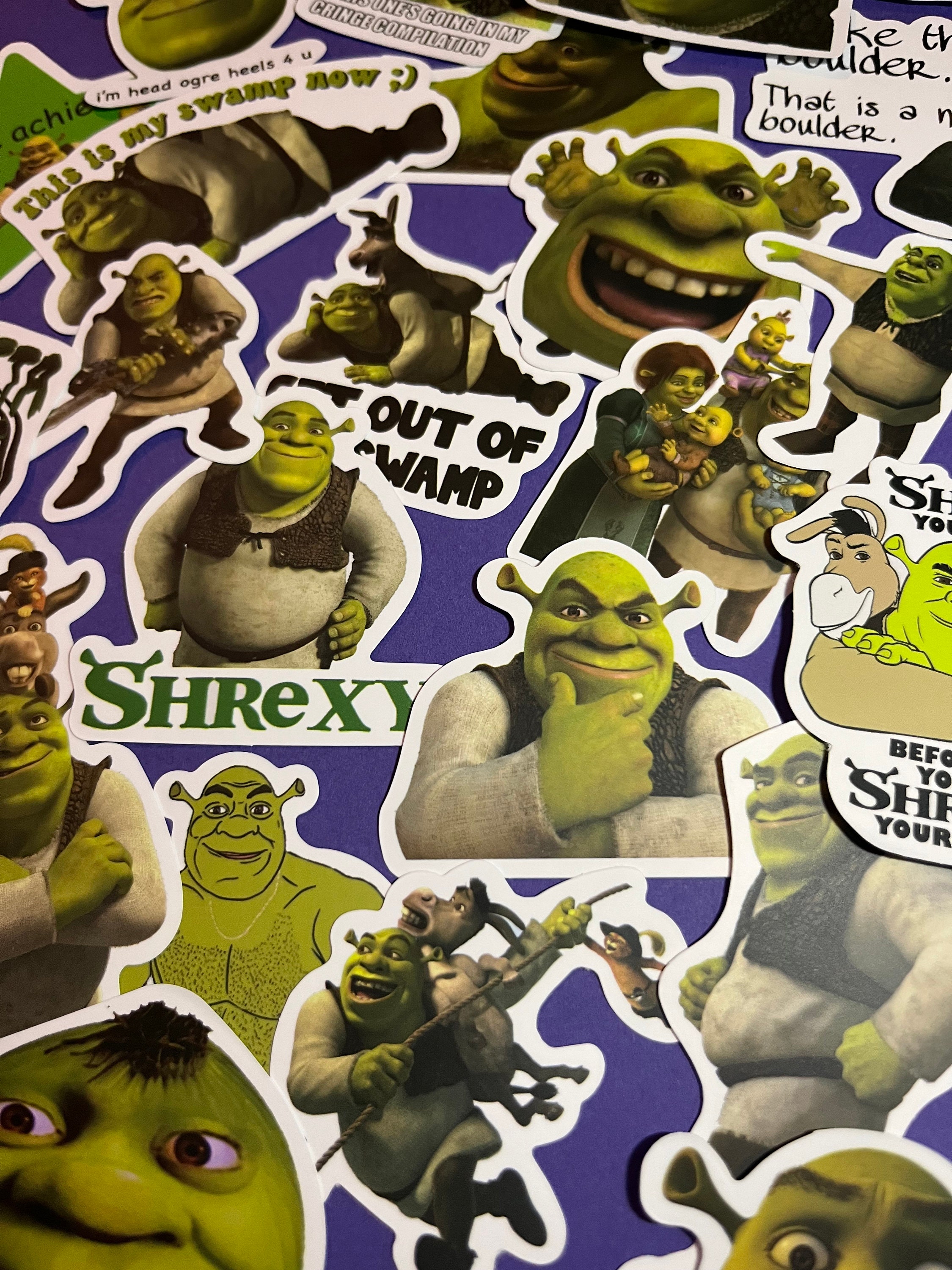 Shrek Stickers A Selection of 5 Stickers - Etsy UK