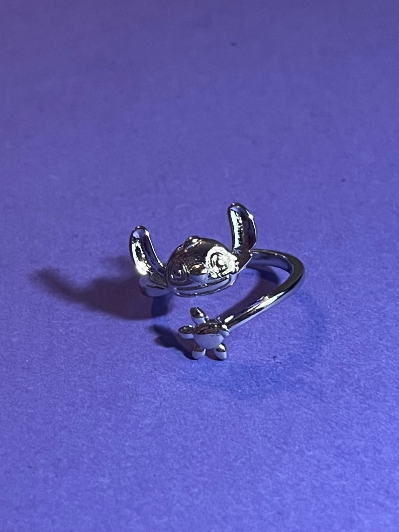 Disney's Lilo and Stitch Ring Stitch Face Ring With - Etsy