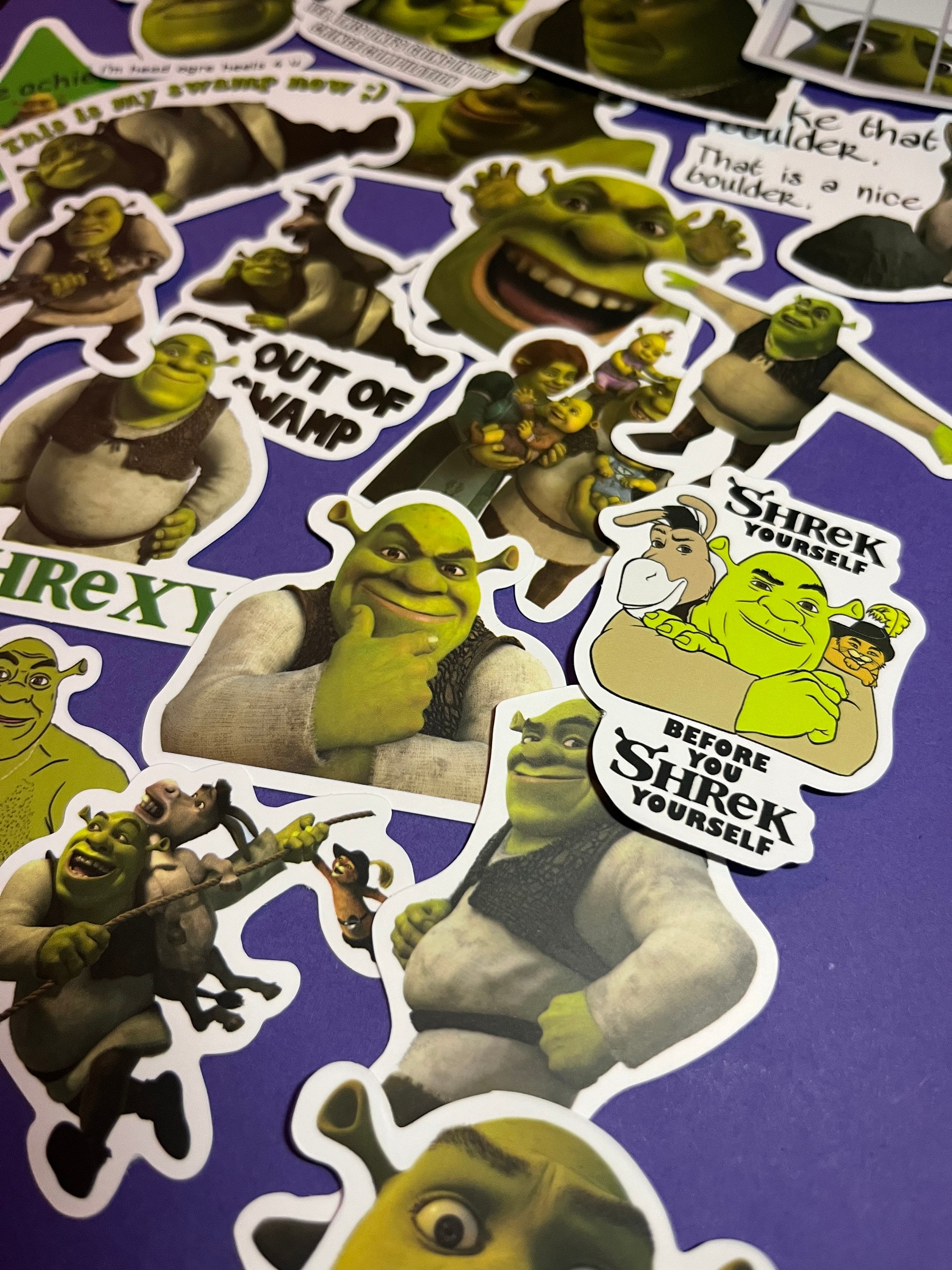 Shrek Stickers A Selection of 5 Stickers - Etsy UK