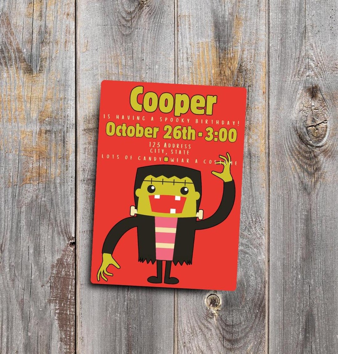 Baby Frankenstein Party Invitation Custom Digital Download Birthday ...