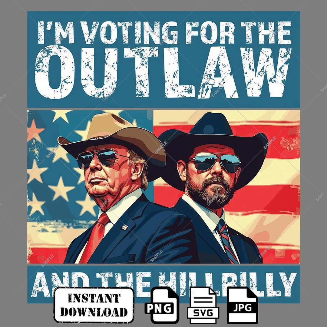 Trump Png, I Am Voting for the Outlaw and Hillbilly Trump Png, Cowboy ...