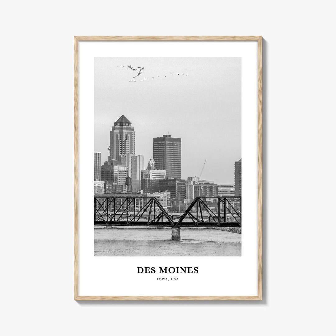 Des Moines Wall Art No 1, Des Moines Wall Decor, Des Moines Poster, Des ...