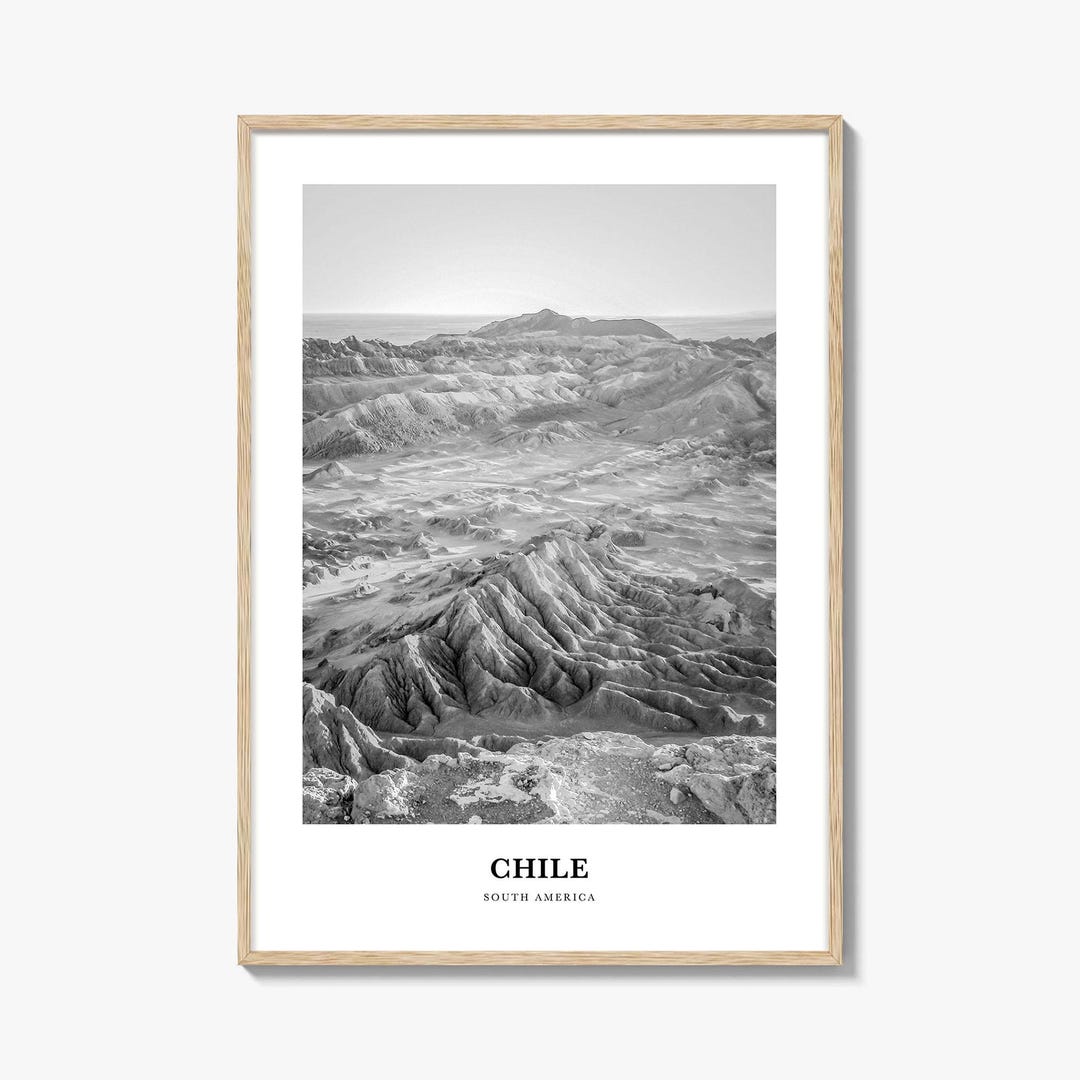 Chile Wall Art No 2, Chile Wall Decor, Chile Poster, Chile Home Decor ...
