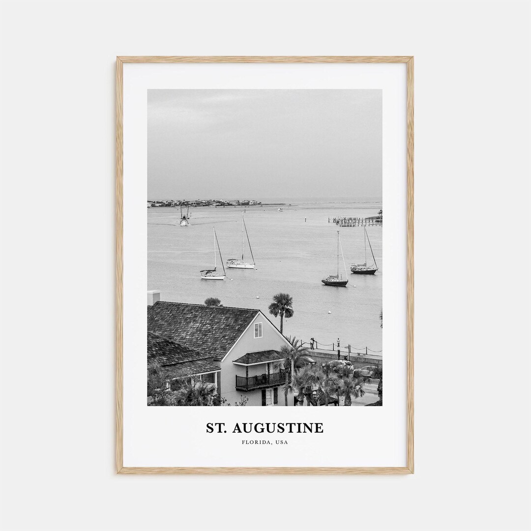 St Augustine Wall Art No 1, St. Augustine Wall Decor, St. Augustine Poster, St. Augustine Home ...