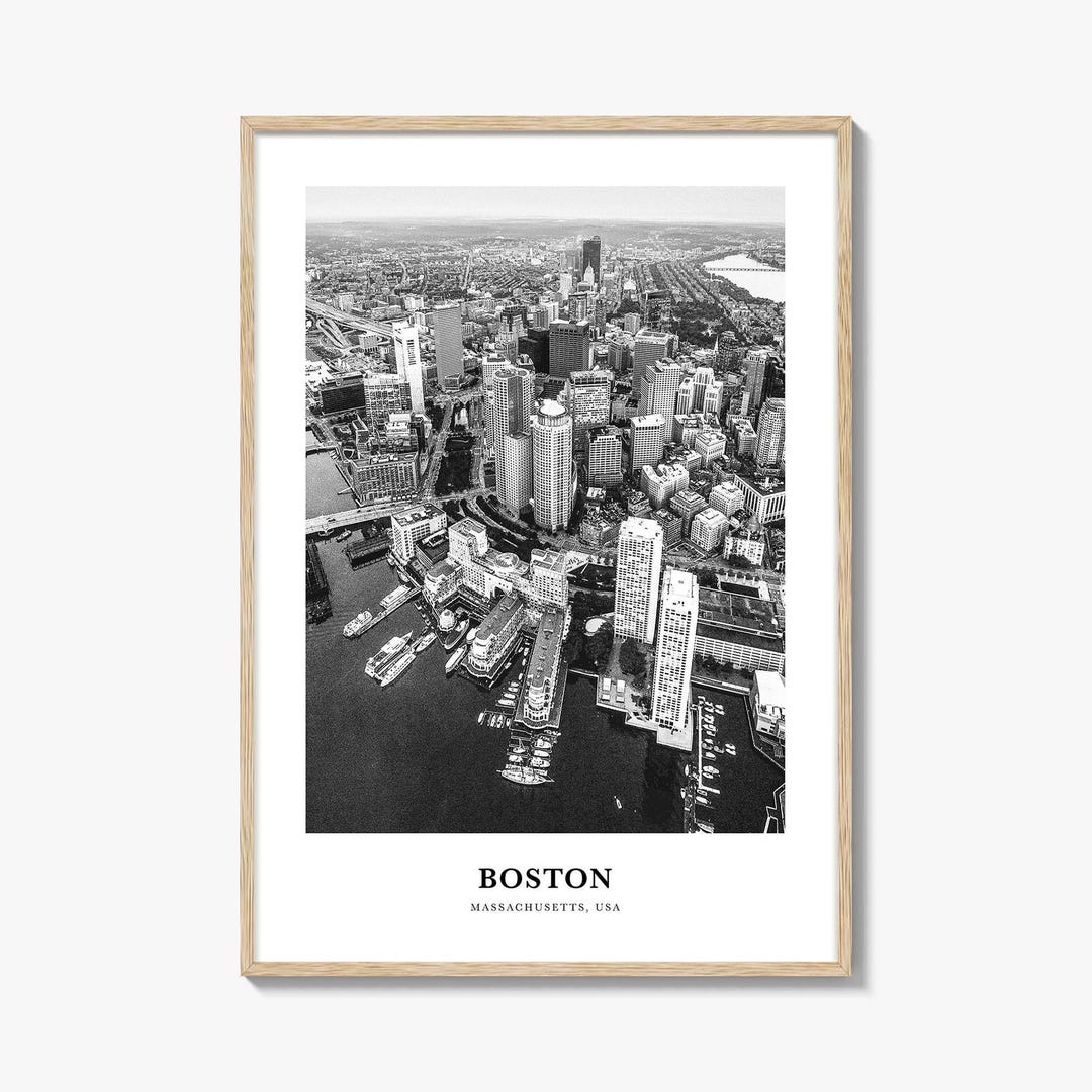 Boston Wall Art No 2, Boston Wall Decor, Boston Poster, Boston Home ...