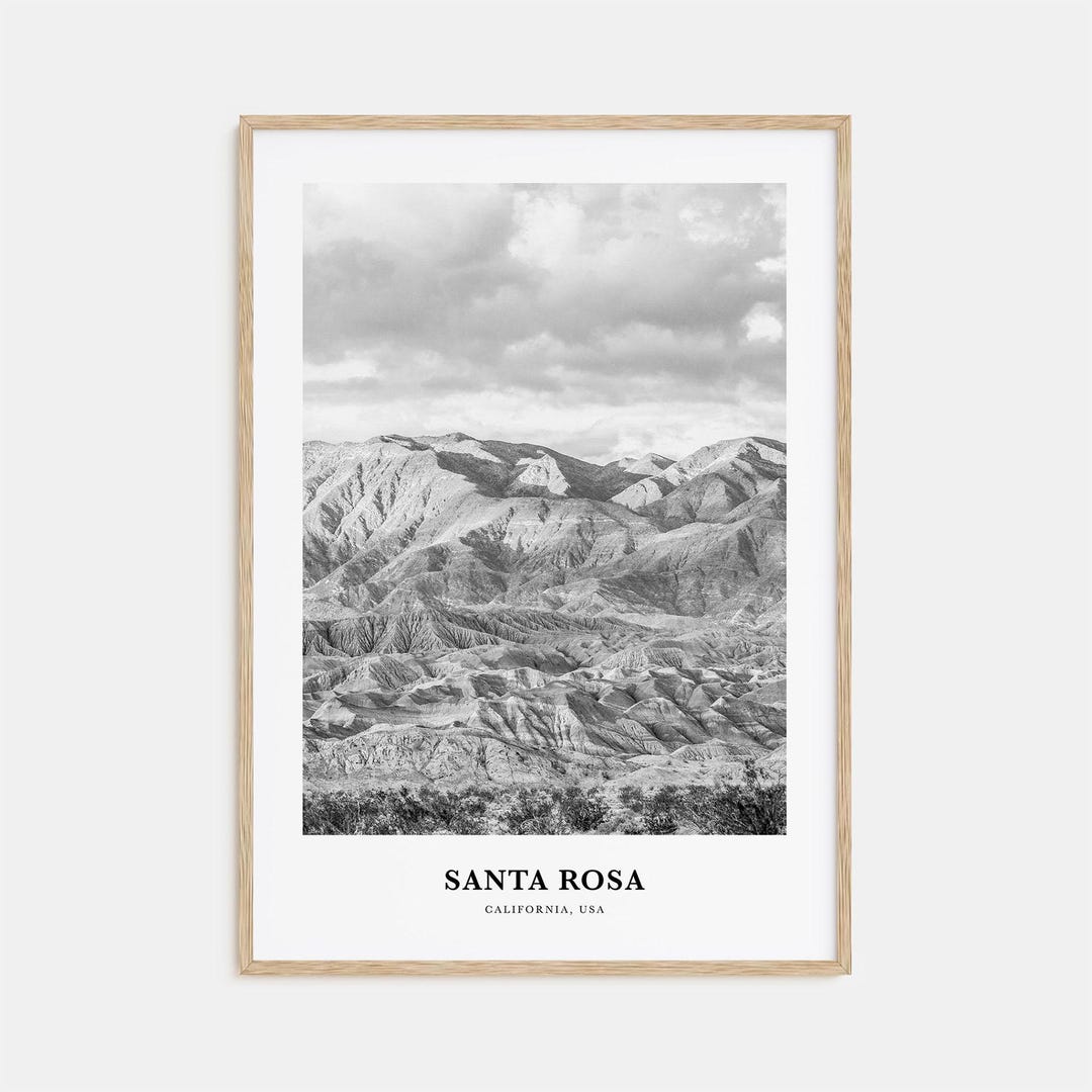 Santa Rosa Wall Art, Santa Rosa Wall Decor, Santa Rosa Poster, Santa ...