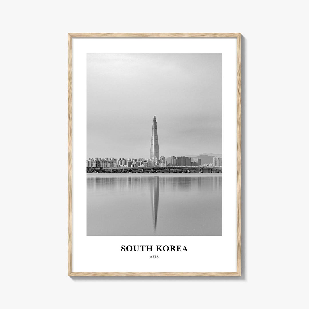 South Korea Wall Art, South Korea Wall Decor, South Korea Poster, South ...