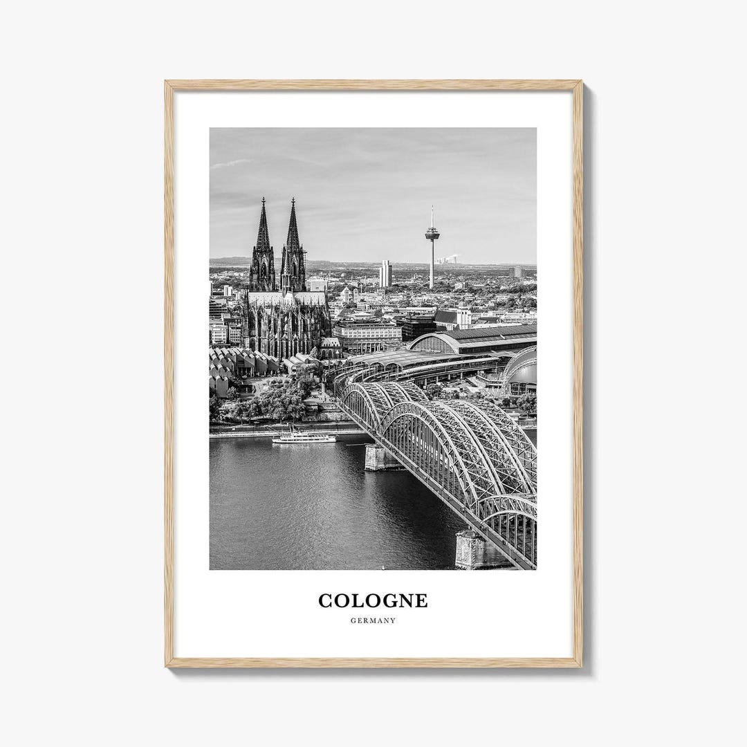 Cologne Germany Travel Poster: Elegant Home Decor - Etsy