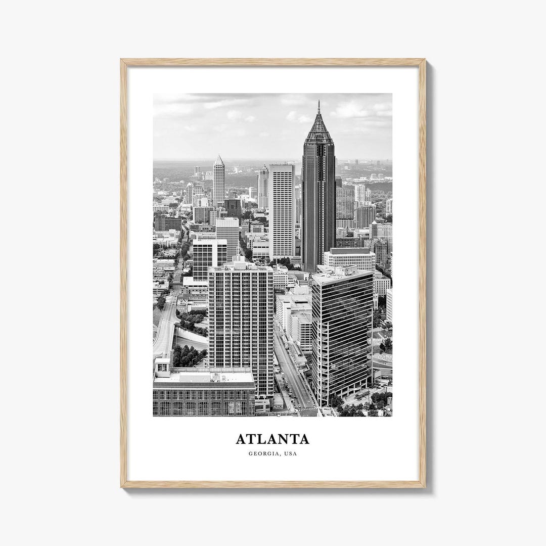 Atlanta Wall Art No 3, Atlanta Wall Decor, Atlanta Poster, Atlanta Home ...