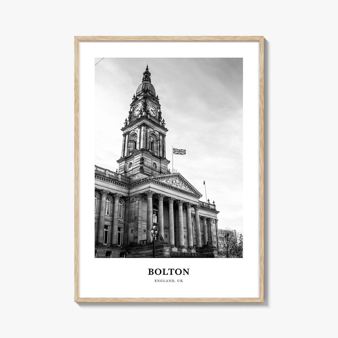 Bolton England Travel Poster: Elegant Architecture Photography Print - Etsy