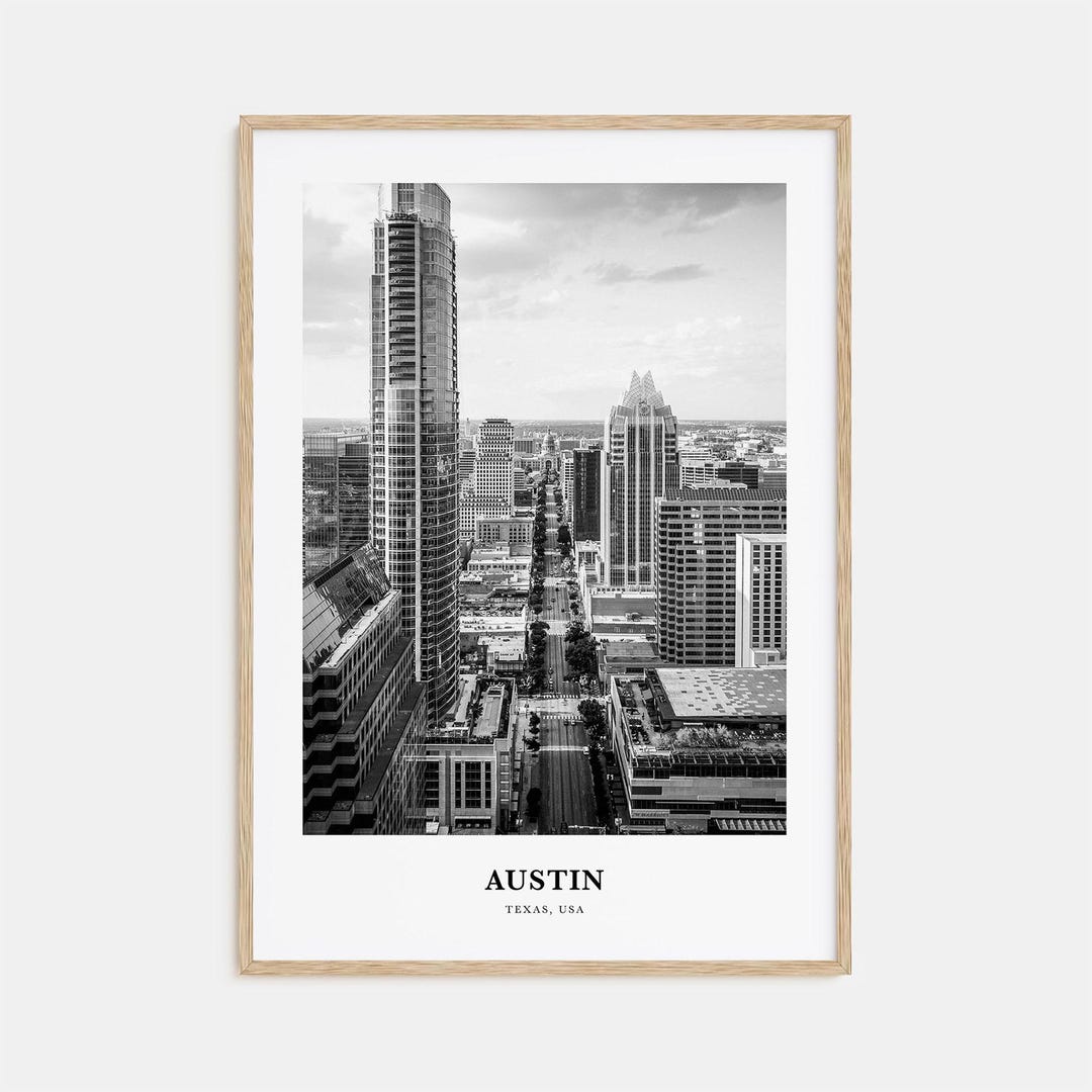 Austin Wall Art No 2, Austin Wall Decor, Austin Poster, Austin Home ...