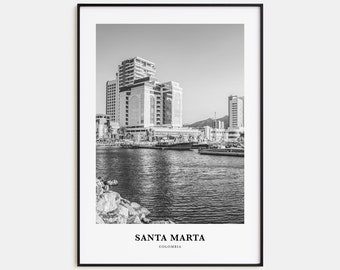 Santa Marta Map Poster, Santa Marta Map Print, Santa Marta Personalized ...