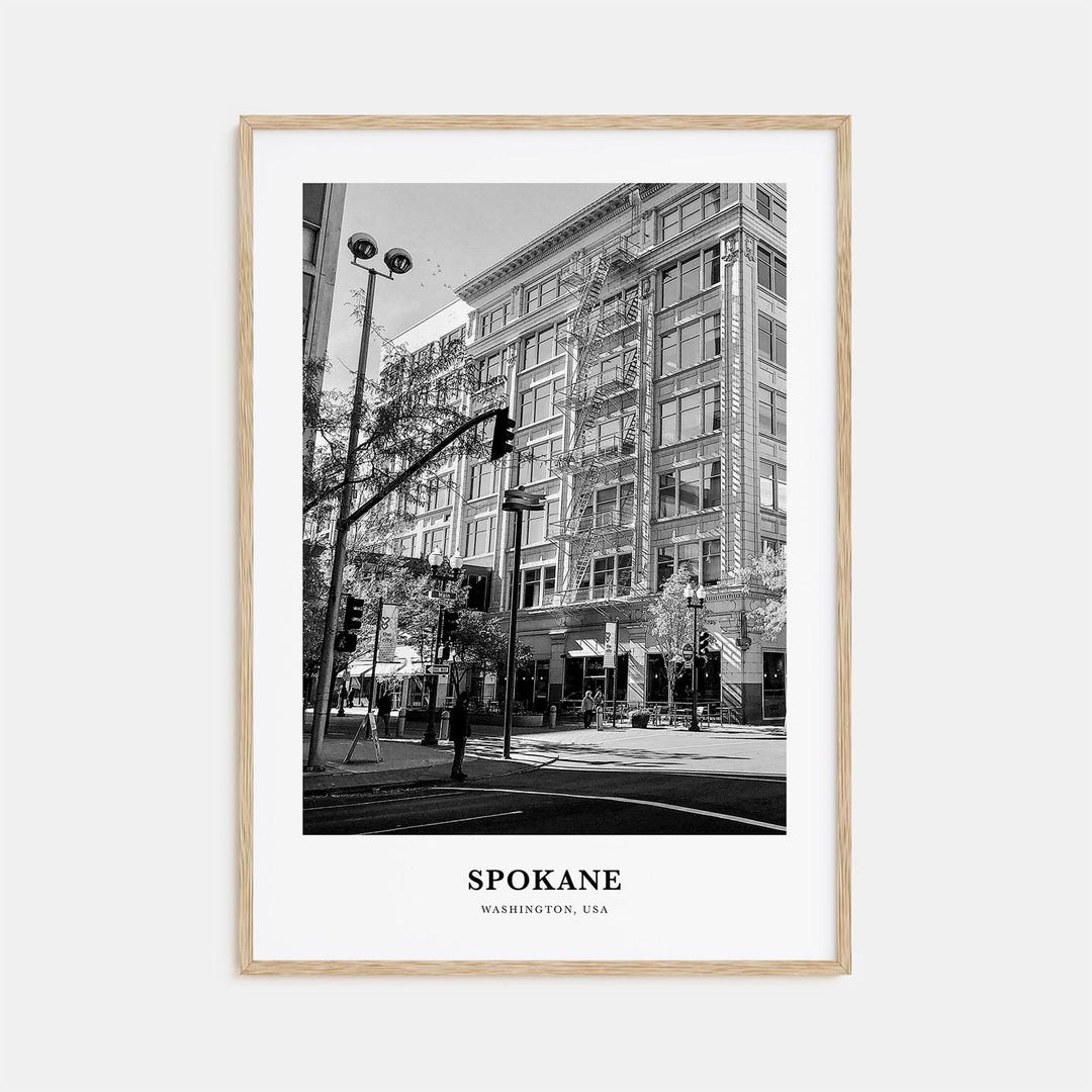 Spokane Wall Art No 1, Spokane Wall Decor, Spokane Poster, Spokane Home ...