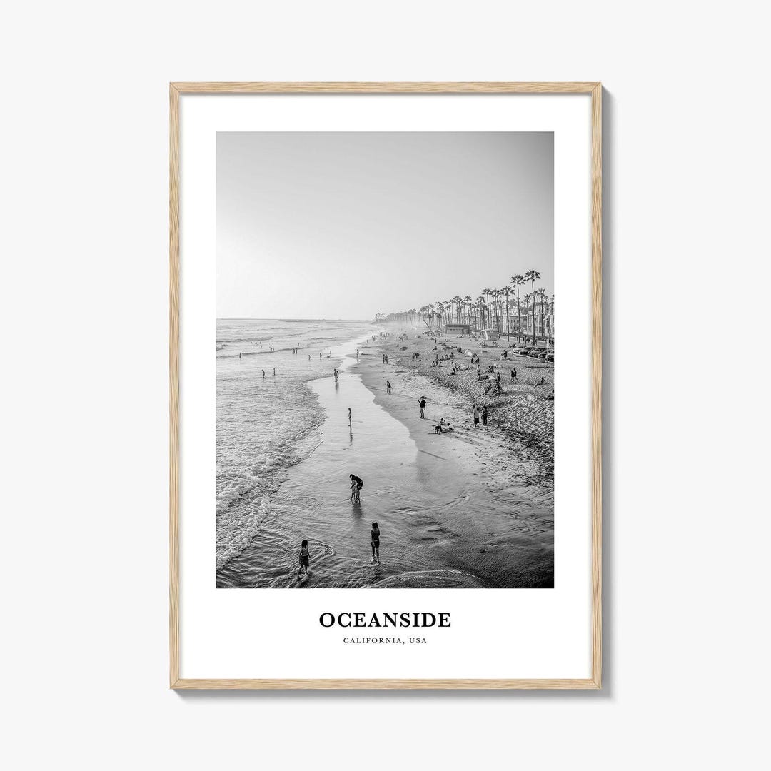 Oceanside Wall Art No 1, Oceanside Wall Decor, Oceanside Poster ...