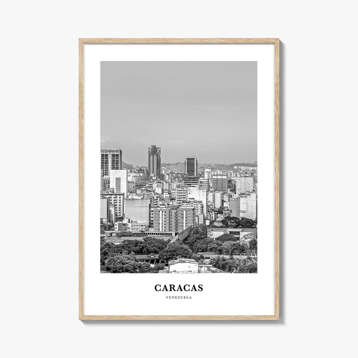 Caracas Cityscape Photo Print: Venezuela Travel Poster - Etsy