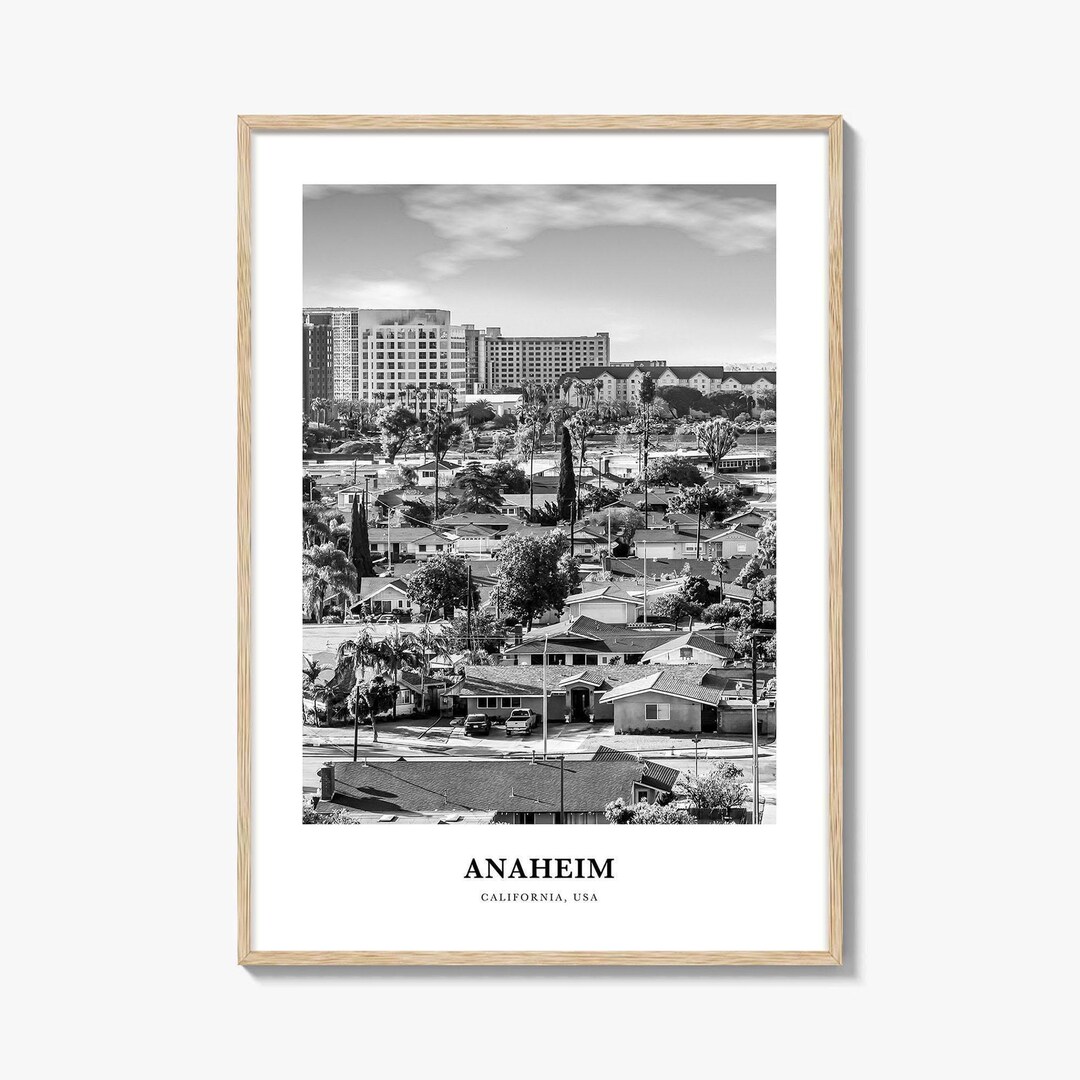 Anaheim Travel Poster: Elegant City Photography Print - Etsy