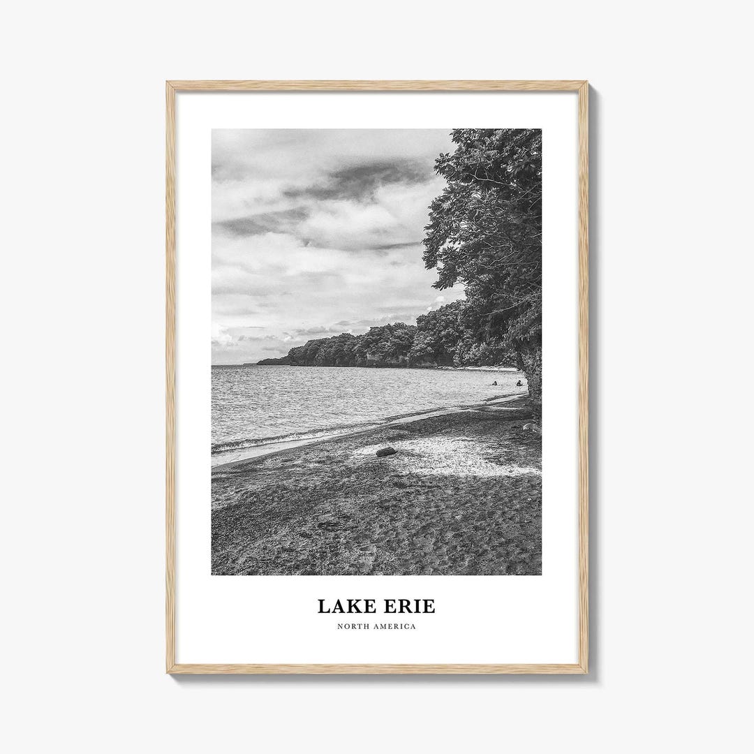 Lake Erie Wall Art, Lake Erie Wall Decor, Lake Erie Poster, Lake Erie ...