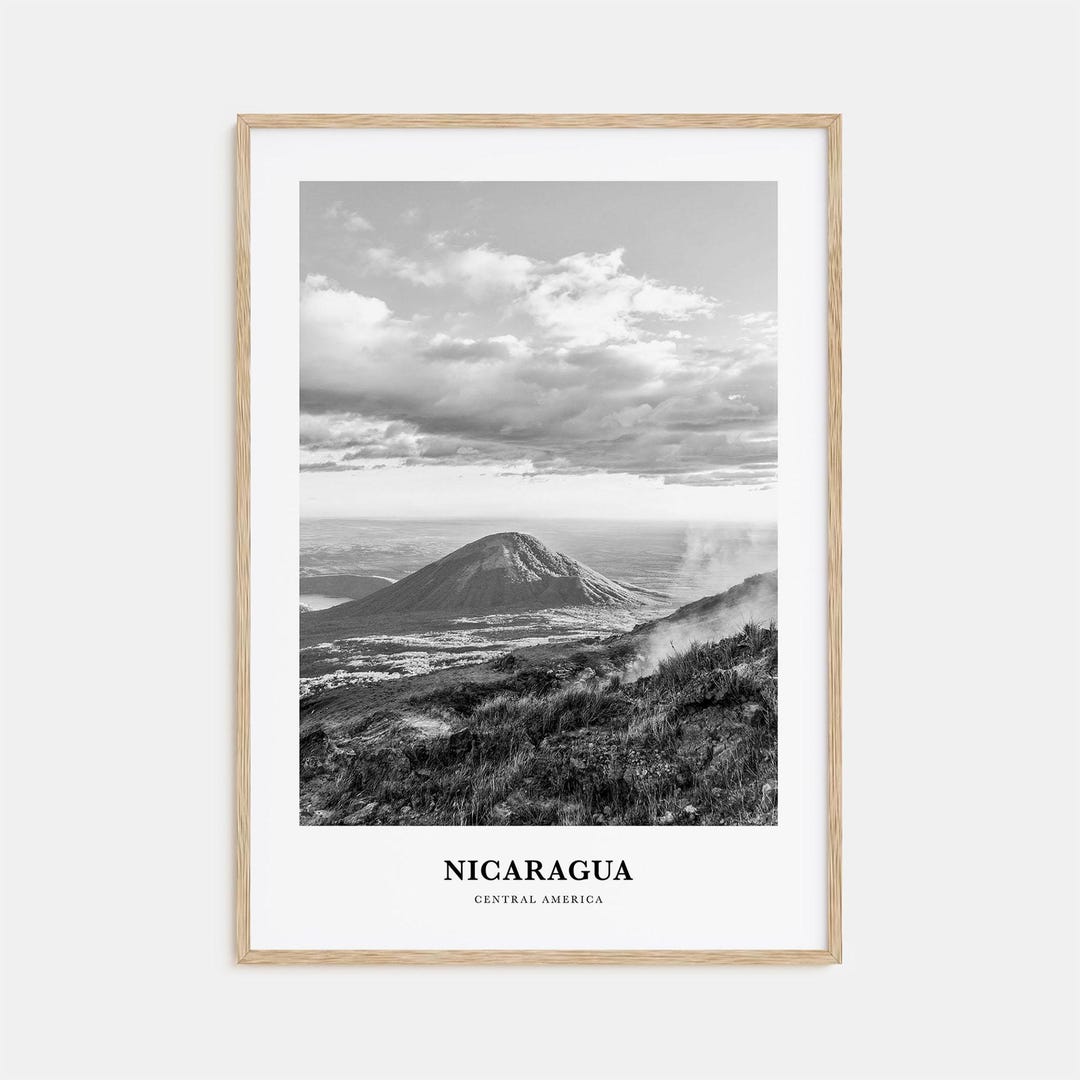 Nicaragua Wall Art, Nicaragua Wall Decor, Nicaragua Poster, Nicaragua ...