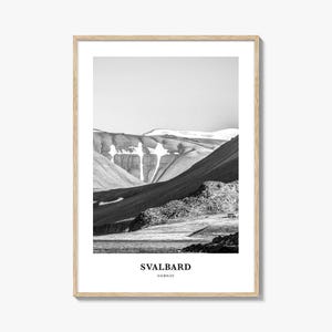 Svalbard Travel Poster: Elegant Arctic Landscape Photography Print - Etsy