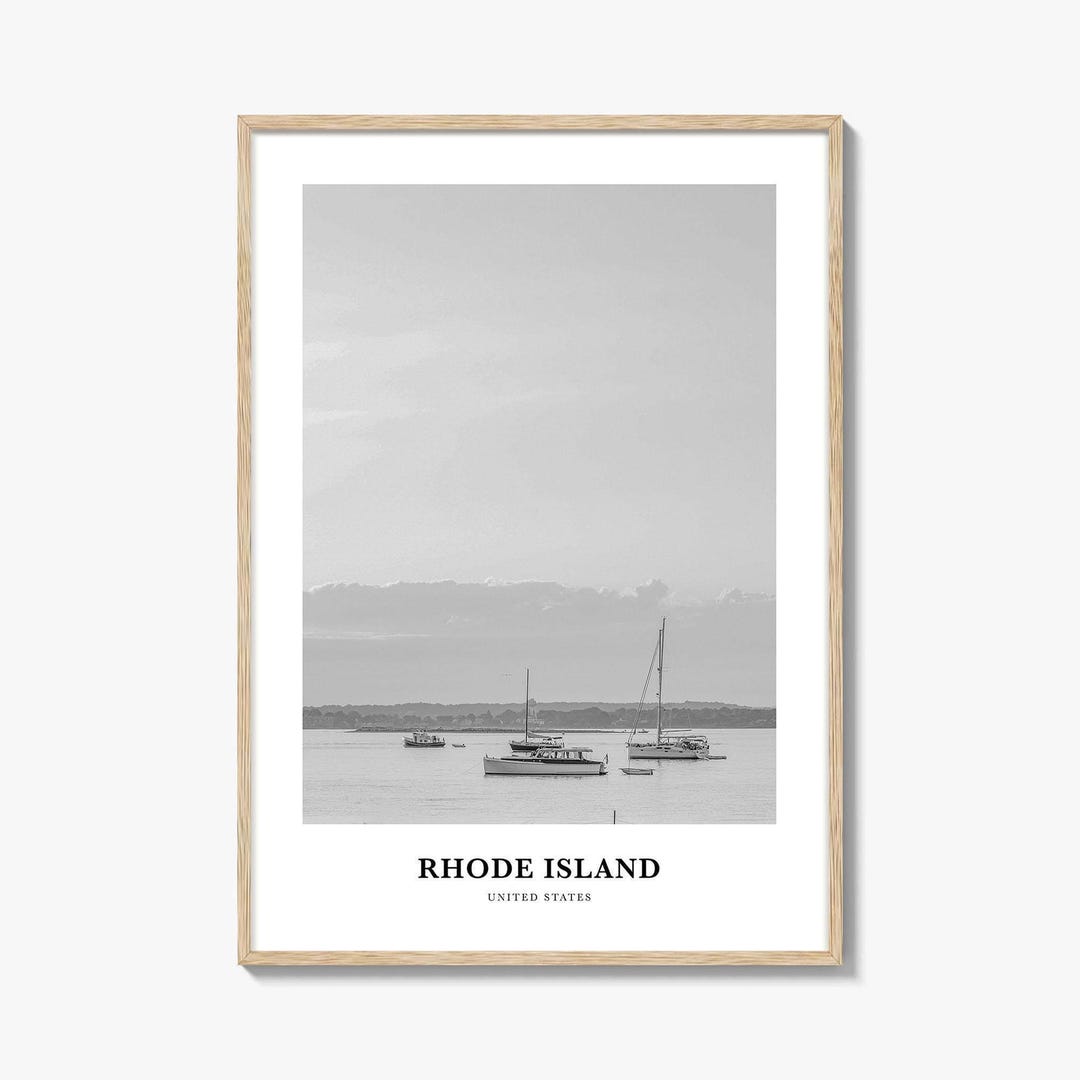 Rhode Island Travel Poster: Elegant Coastal Photograph - Etsy