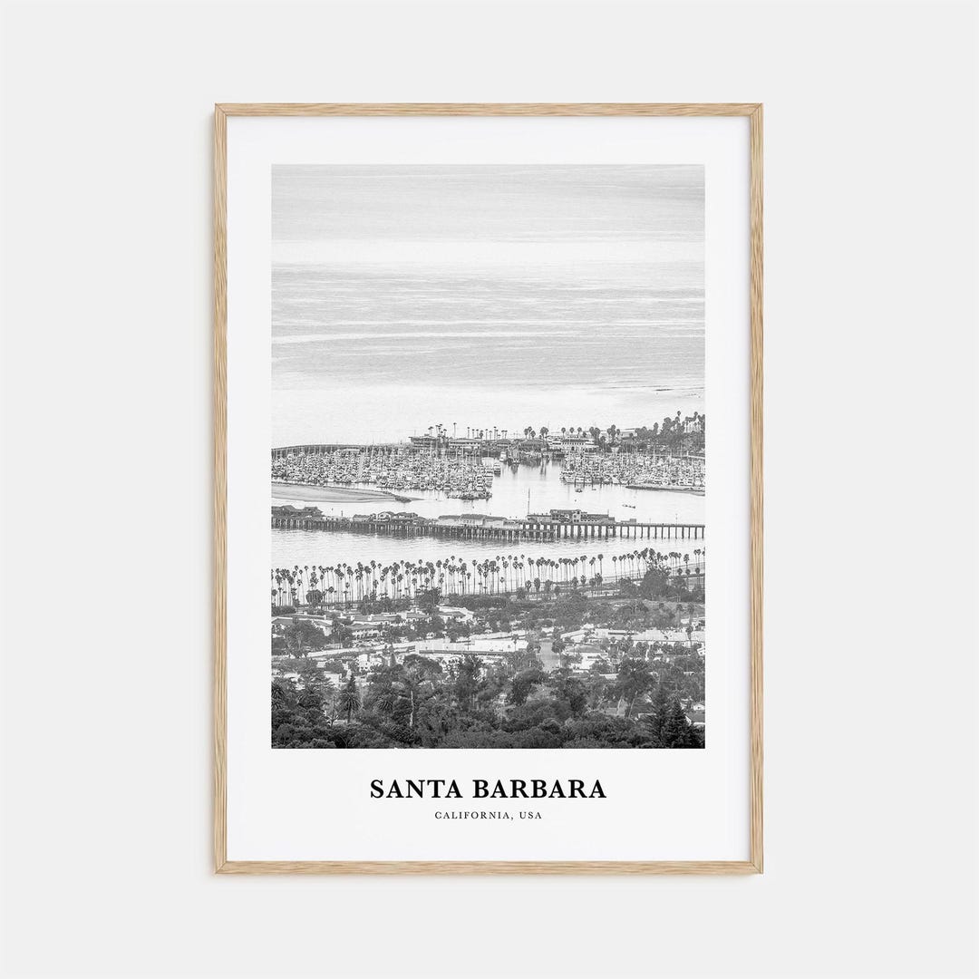 Santa Barbara Wall Art No 4, Santa Barbara Wall Decor, Santa Barbara ...